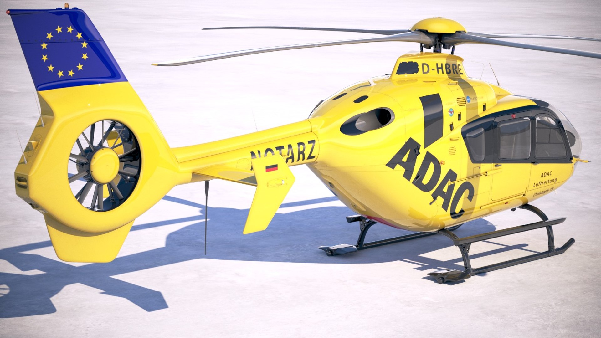 3D Model Adac Eurocopter Ec135 - TurboSquid 1172948