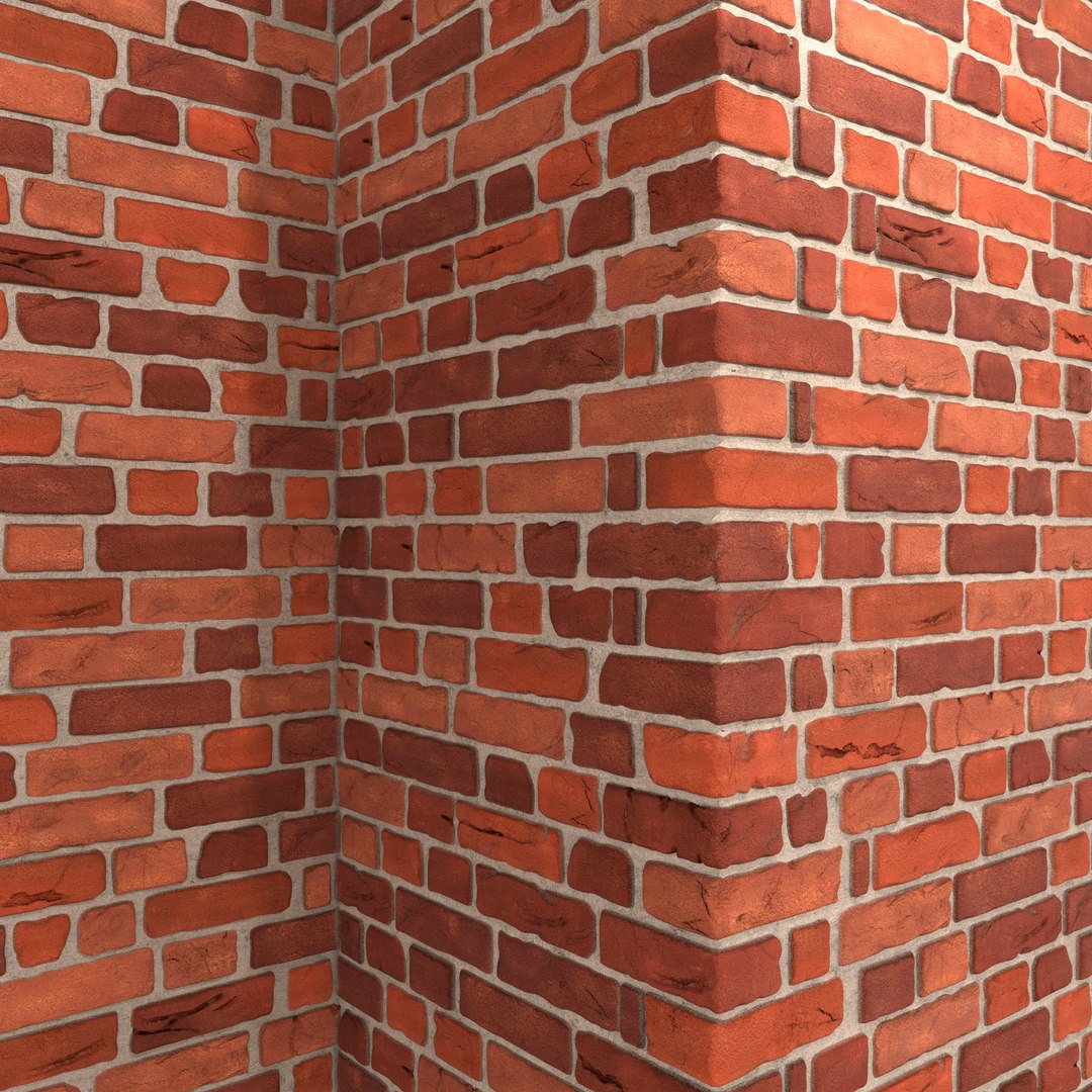 Brickwork Bricks Corner Wall 3D - TurboSquid 1226796