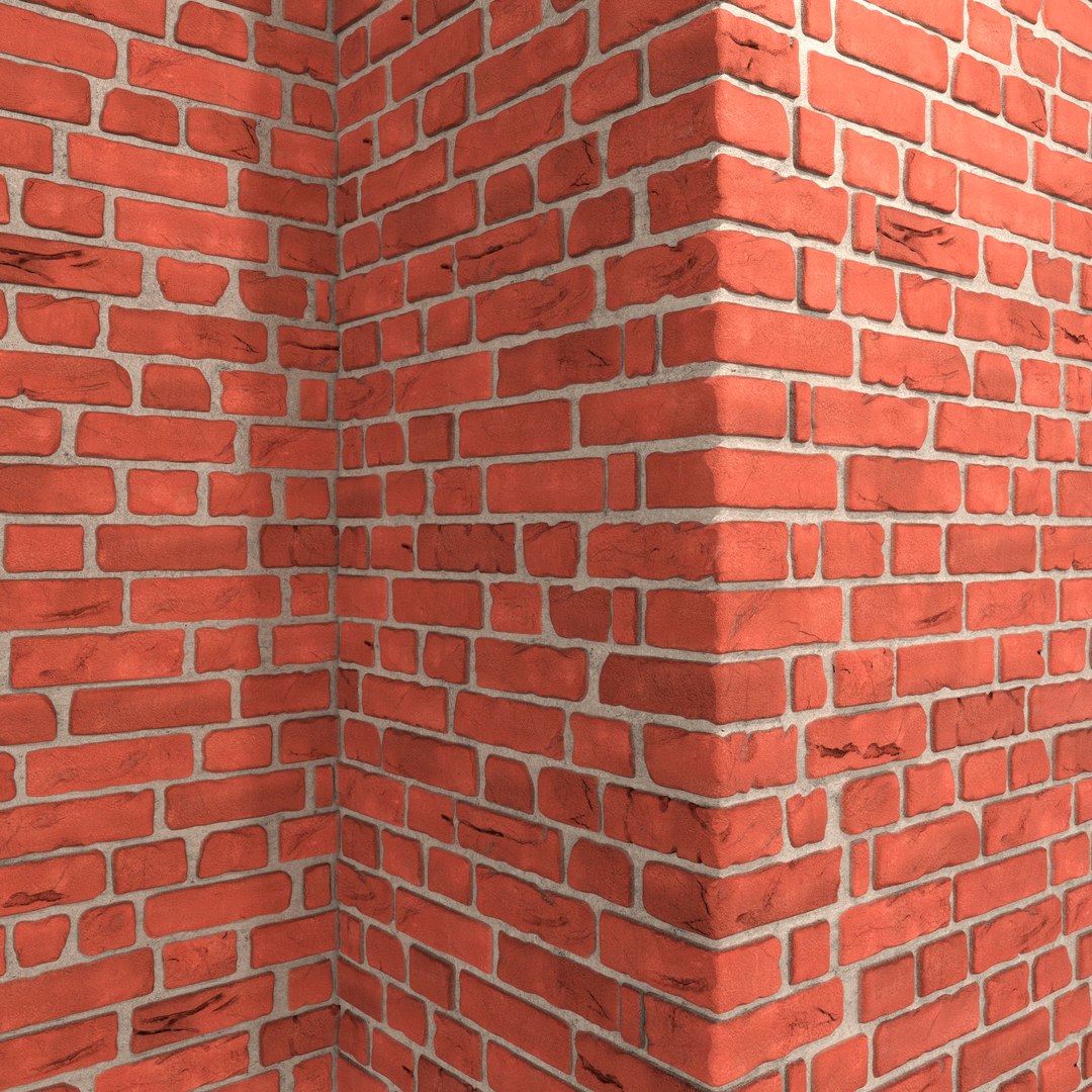Brickwork Bricks Corner Wall 3D - TurboSquid 1226796