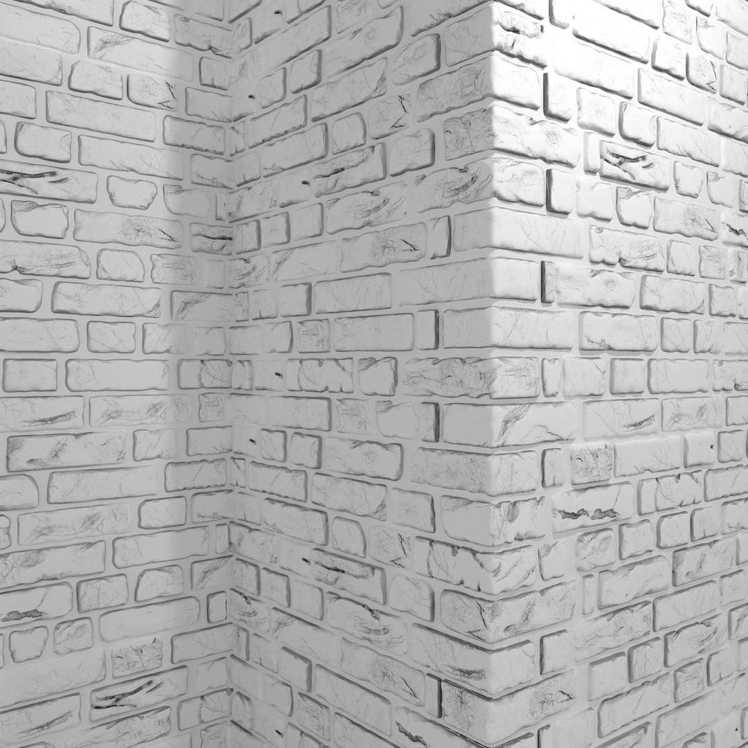 Brickwork Bricks Corner Wall 3D - TurboSquid 1226796