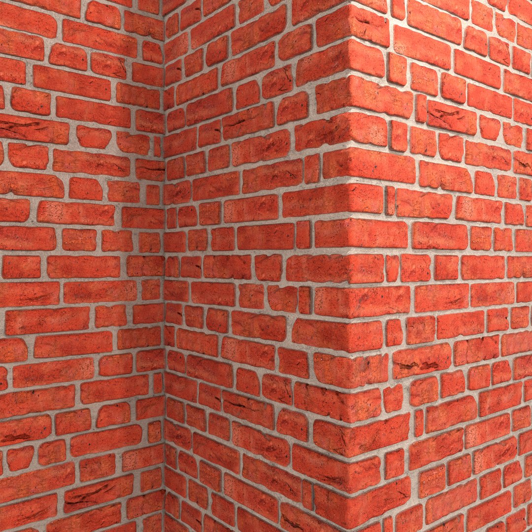 Brickwork Bricks Corner Wall 3D - TurboSquid 1226796