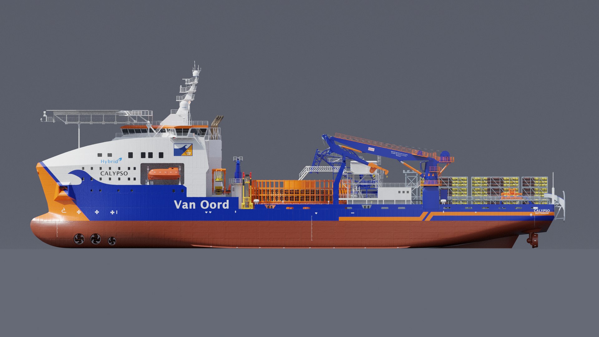 3D Cable Layer Vessel - TurboSquid 2291421