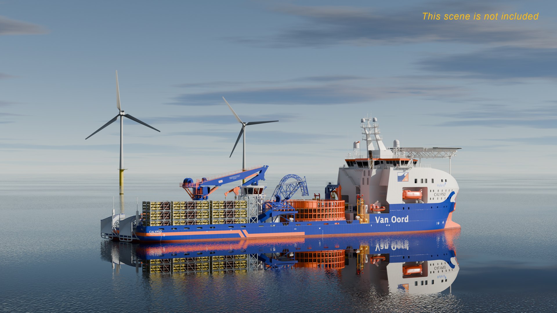 3D Cable Layer Vessel - TurboSquid 2291421