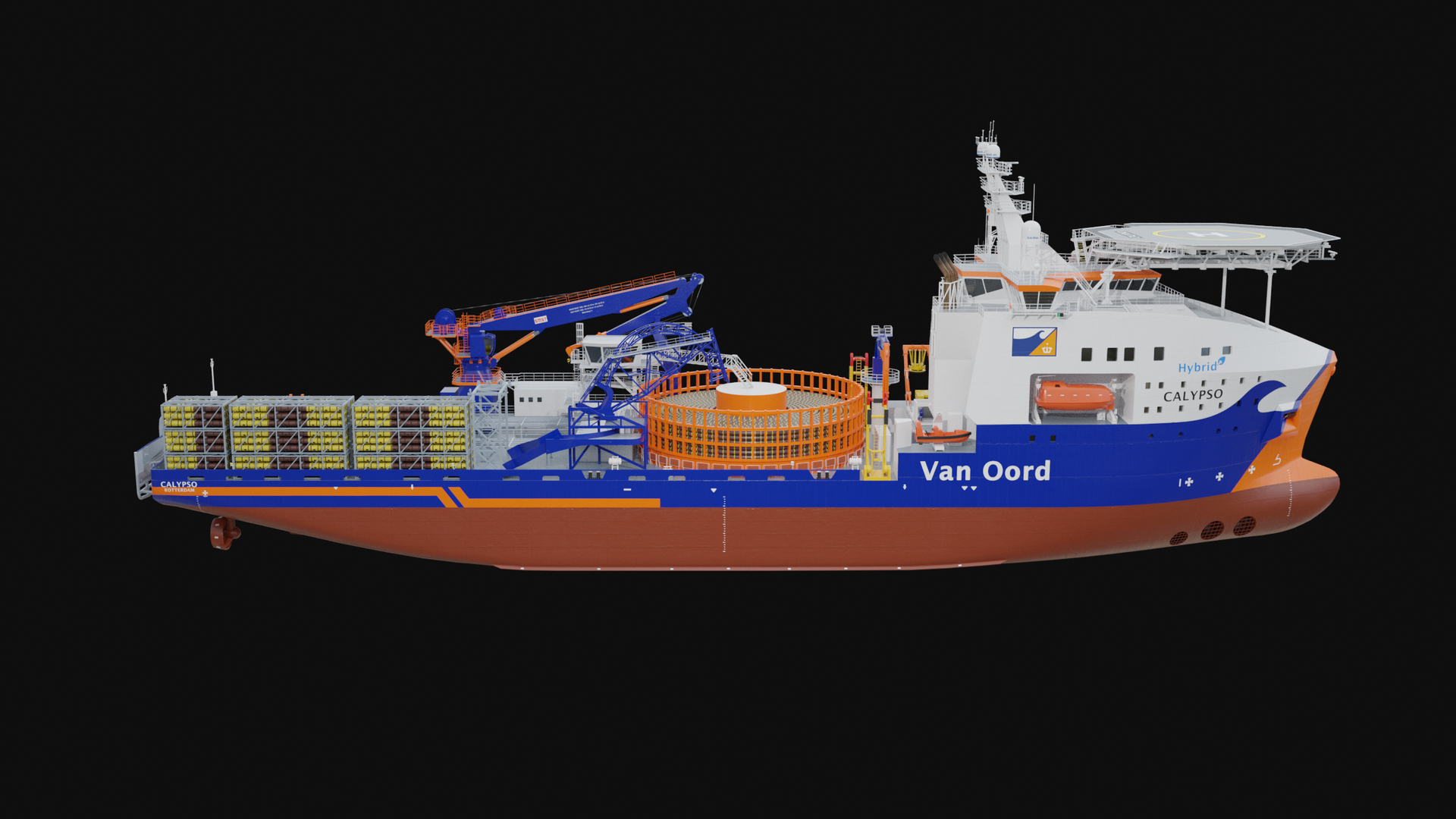 3D Cable Layer Vessel - TurboSquid 2291421