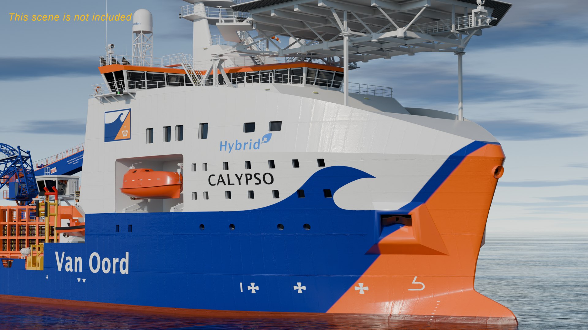3D Cable Layer Vessel - TurboSquid 2291421