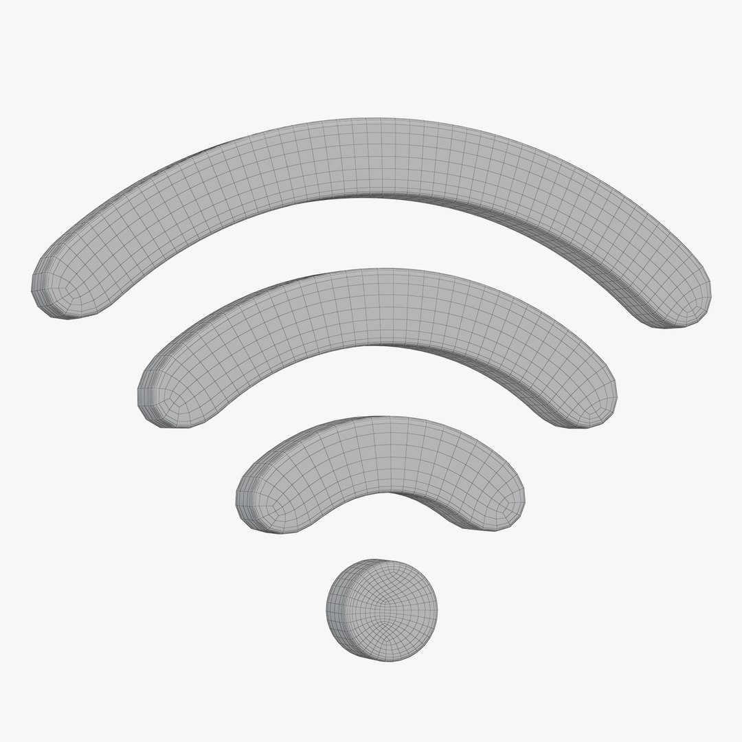 3D Wifi Symbol - TurboSquid 1963691