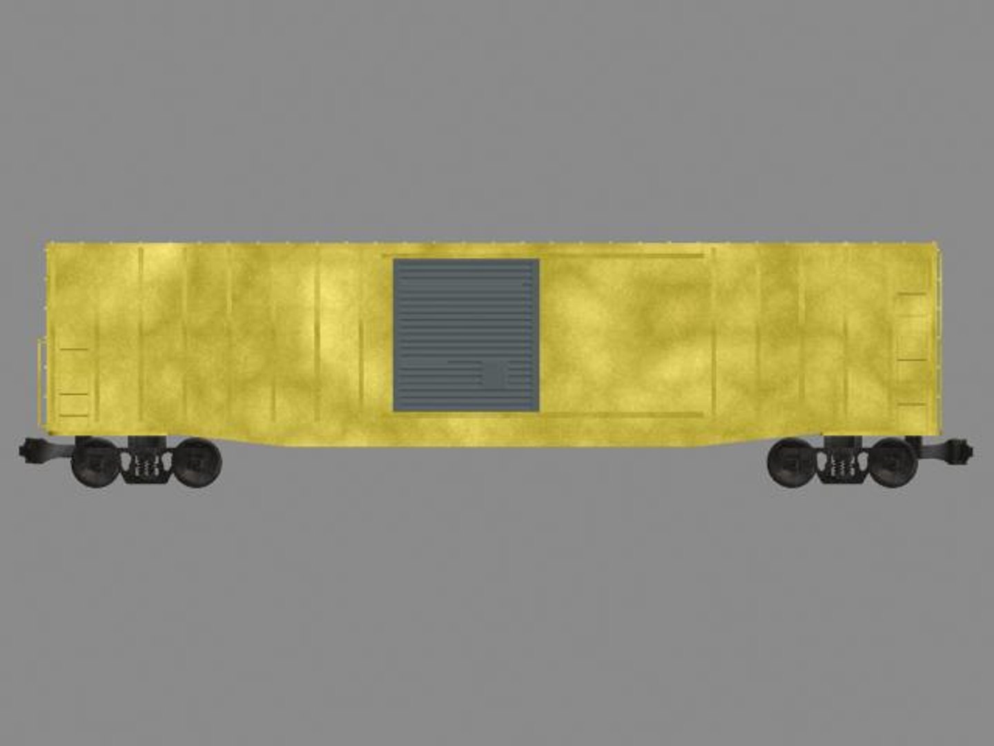 3d Railroad Boxcar Freight Model