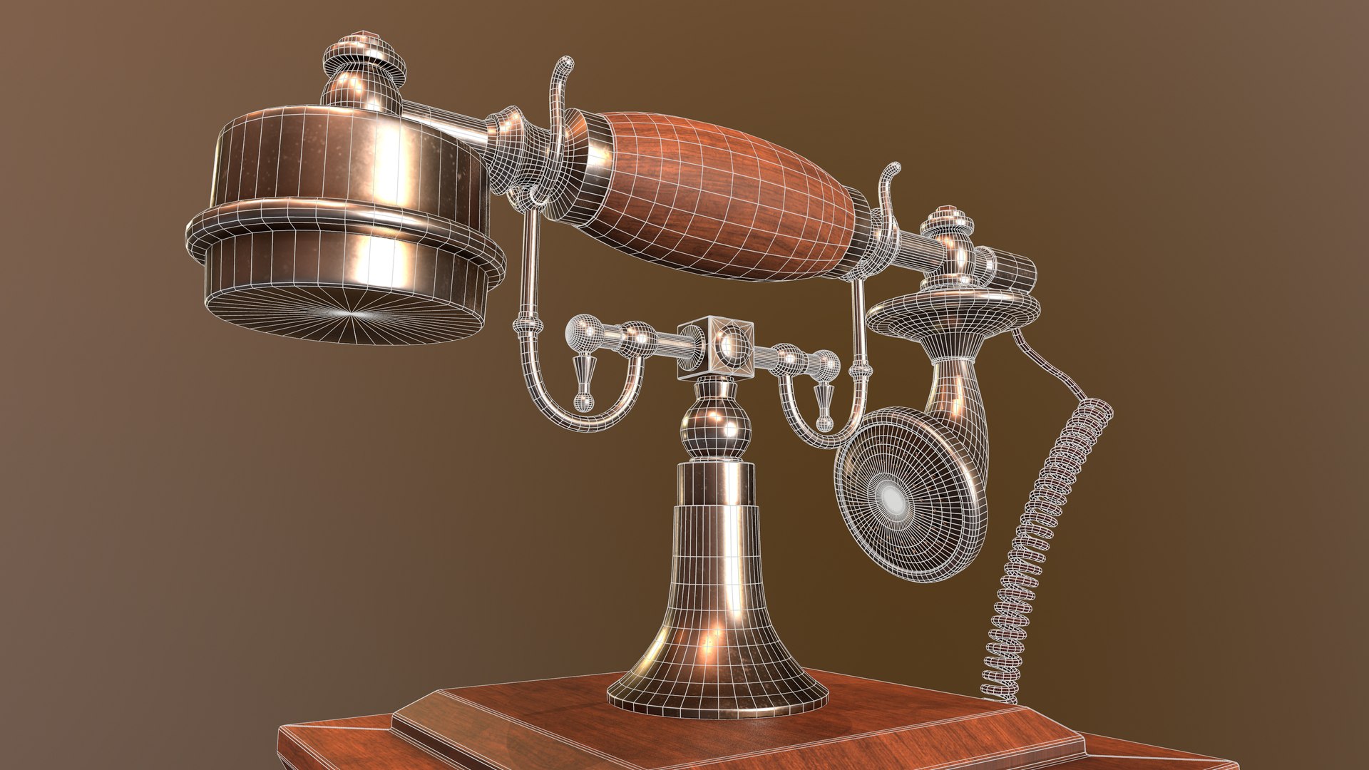Old Vintage Phone 3D Model - TurboSquid 1728466