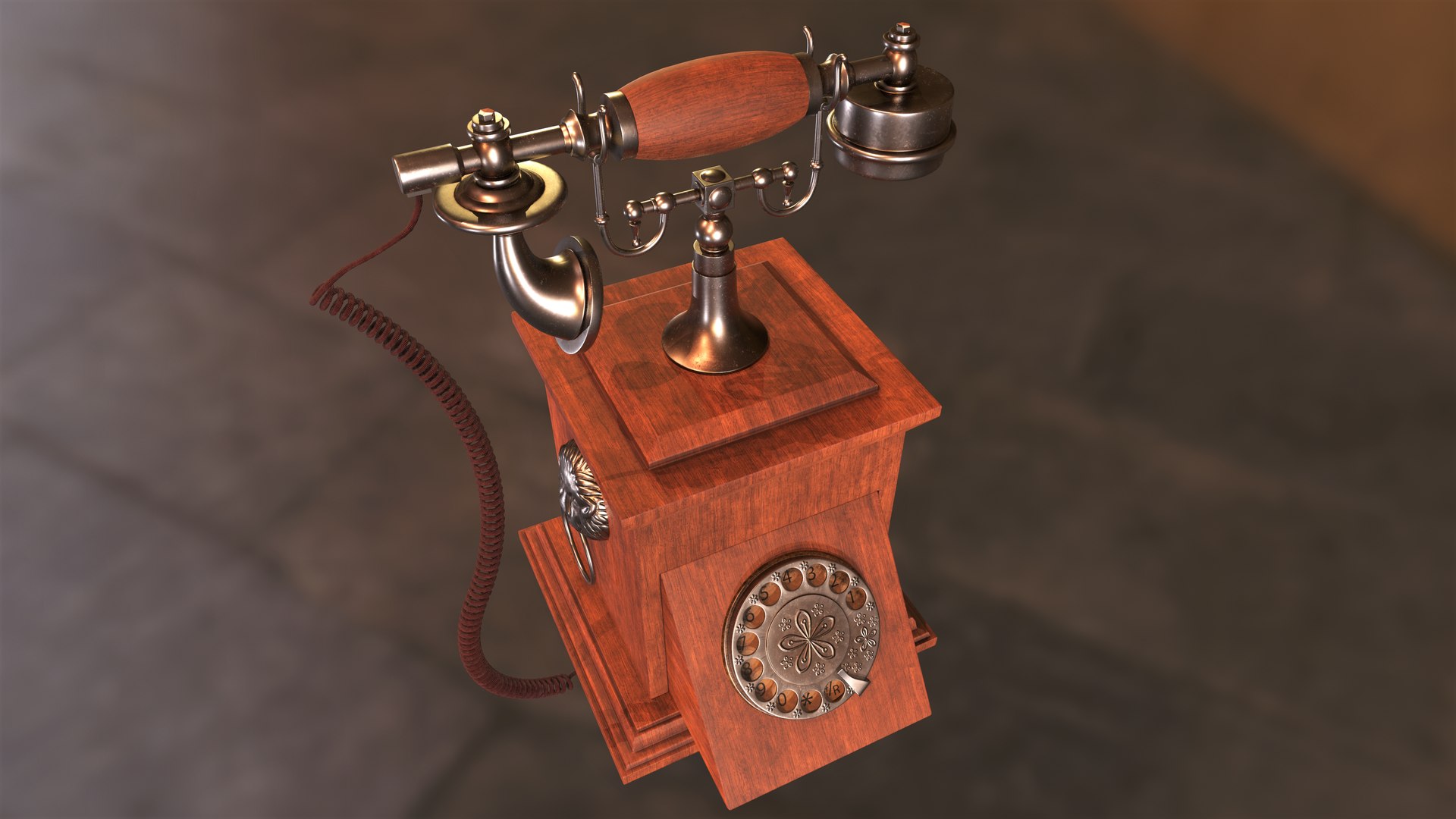 Old Vintage Phone 3D Model - TurboSquid 1728466