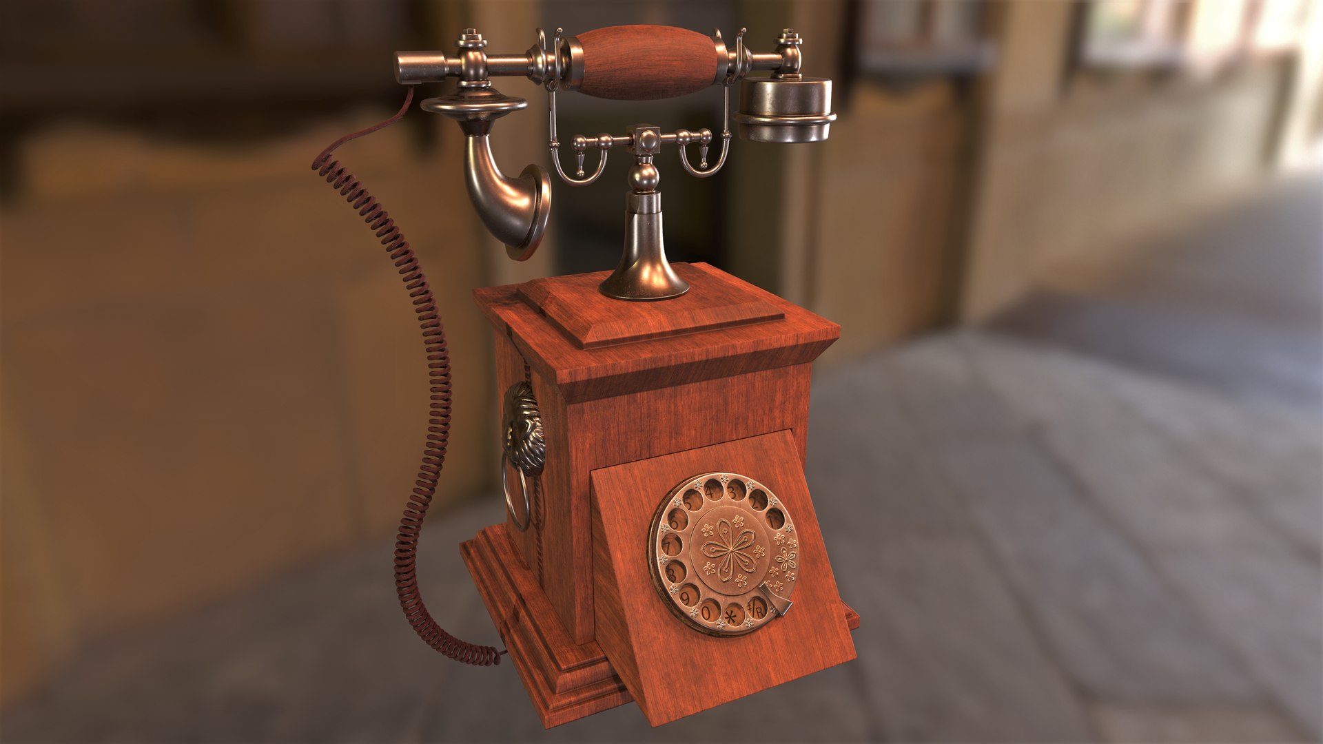 Old Vintage Phone 3D Model - TurboSquid 1728466
