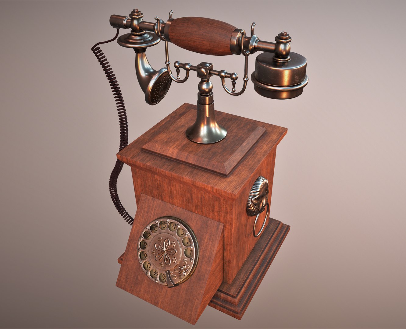 Old Vintage Phone 3D Model - TurboSquid 1728466