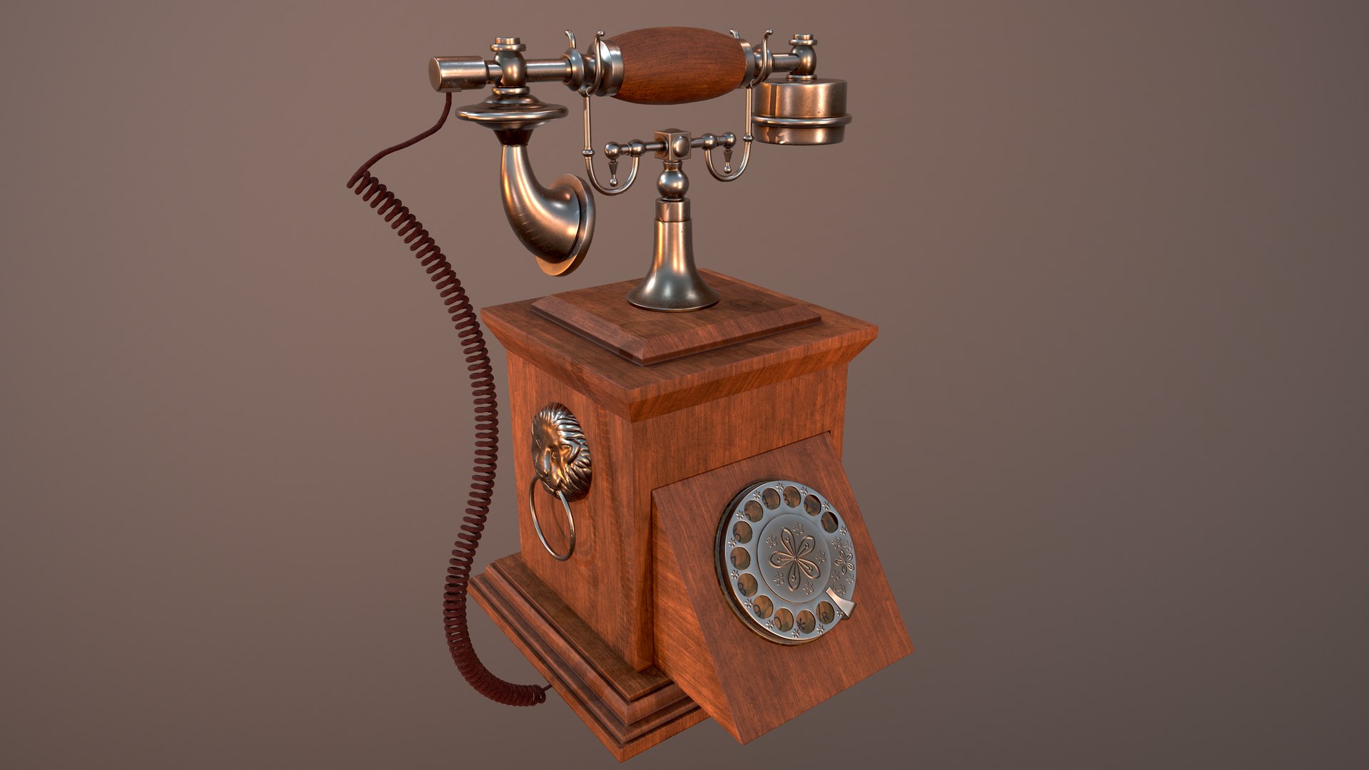 Old Vintage Phone 3D Model - TurboSquid 1728466