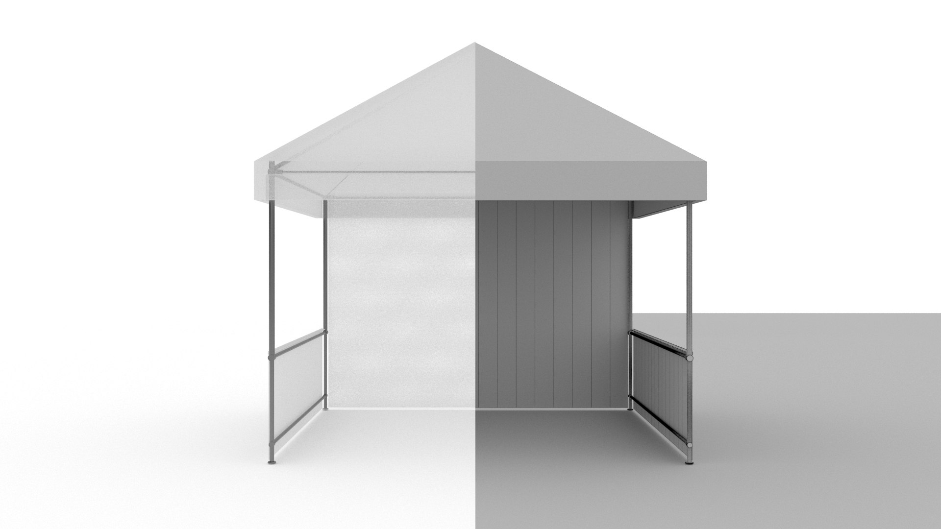 3D Event Tent 4x4 Low-poly - TurboSquid 2066021