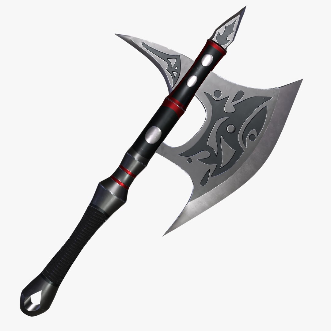 Fantasy Battle Axe PBR 3D Model - TurboSquid 2270305