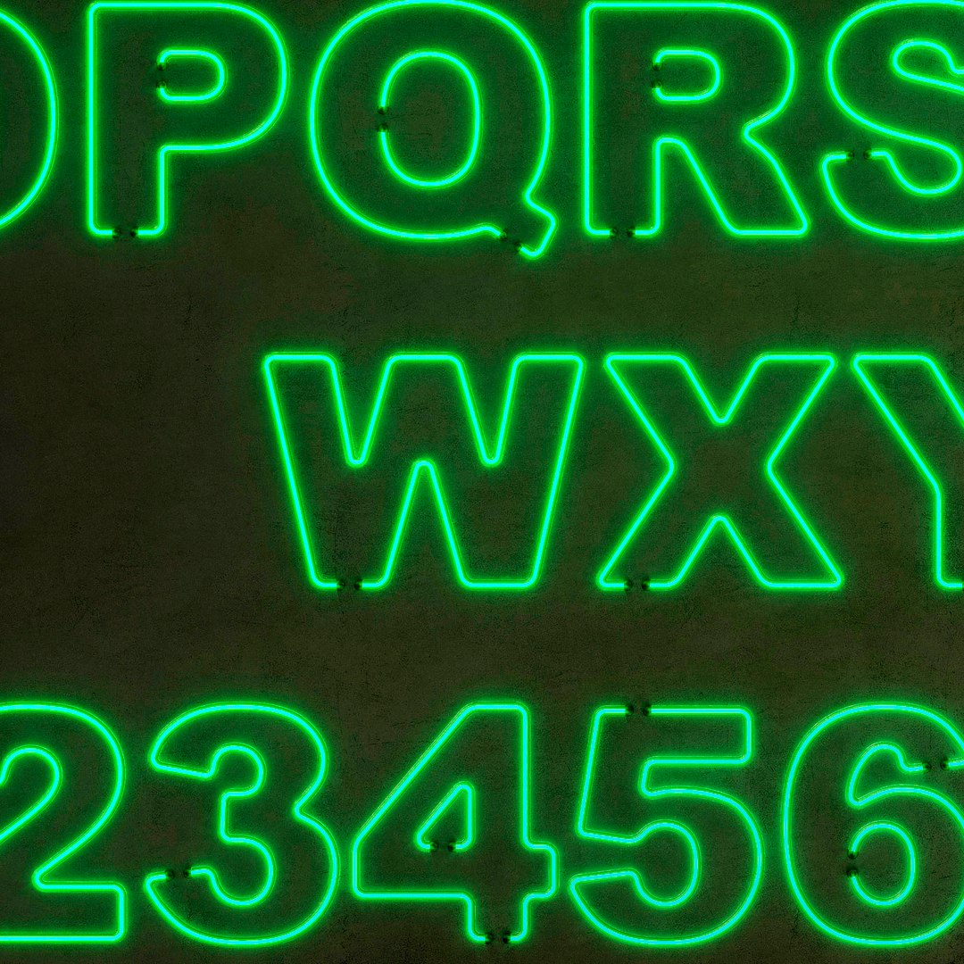 3D Light Modules Set 80 Neon Alphabet - TurboSquid 1798976