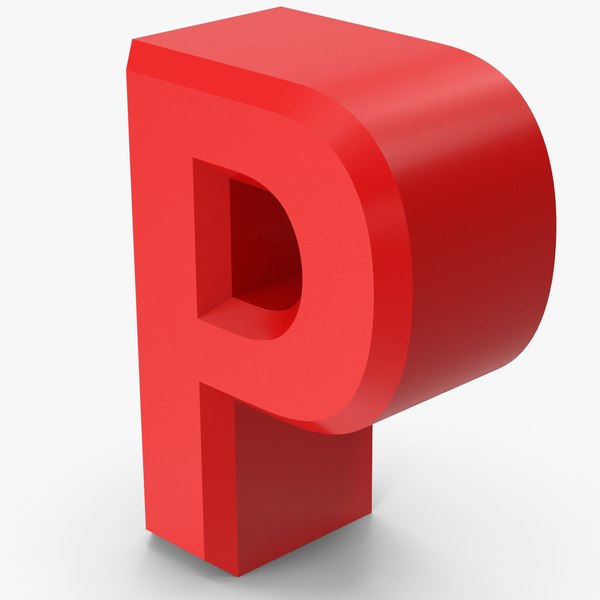 modelo 3d Letra P roja - TurboSquid 2272758