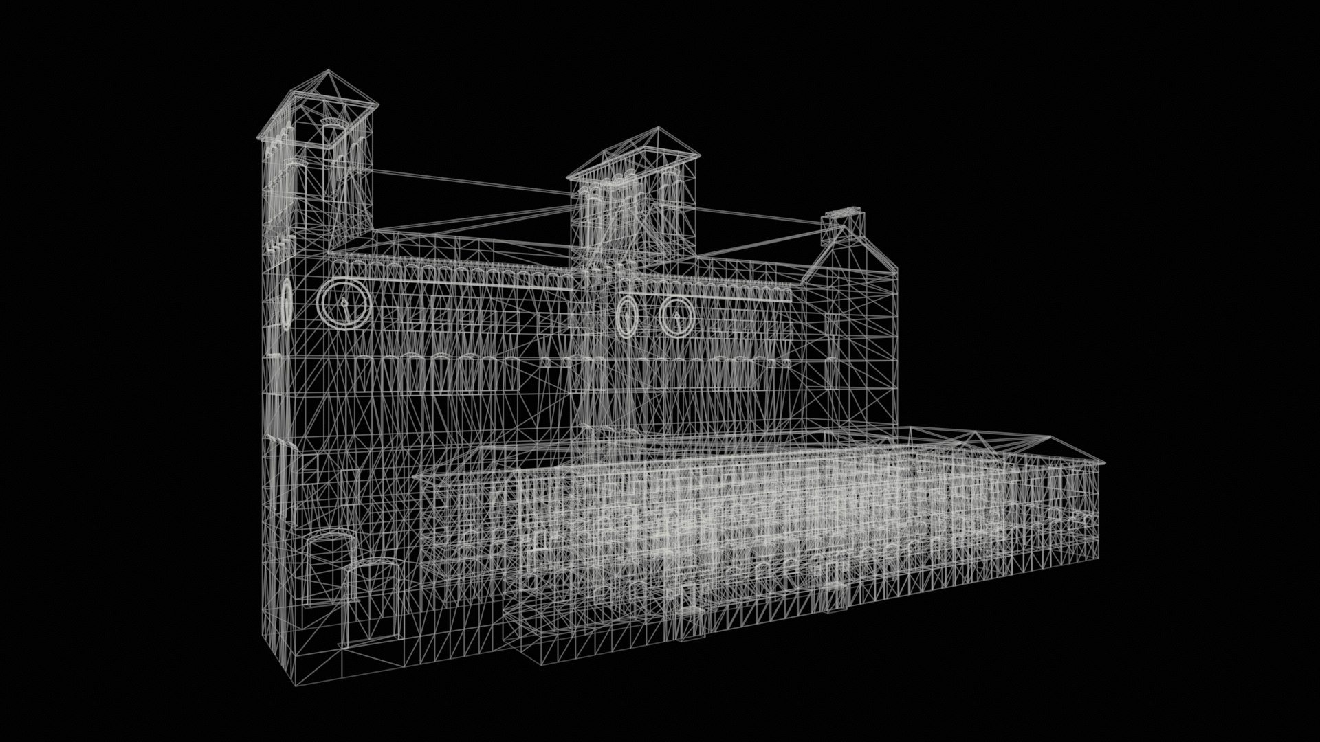 German Barracks Game Ready PBR With LODs 3D Model - TurboSquid 2365102