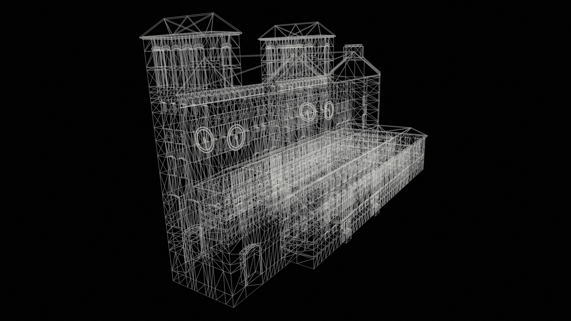 German Barracks Game Ready PBR With LODs 3D Model - TurboSquid 2365102