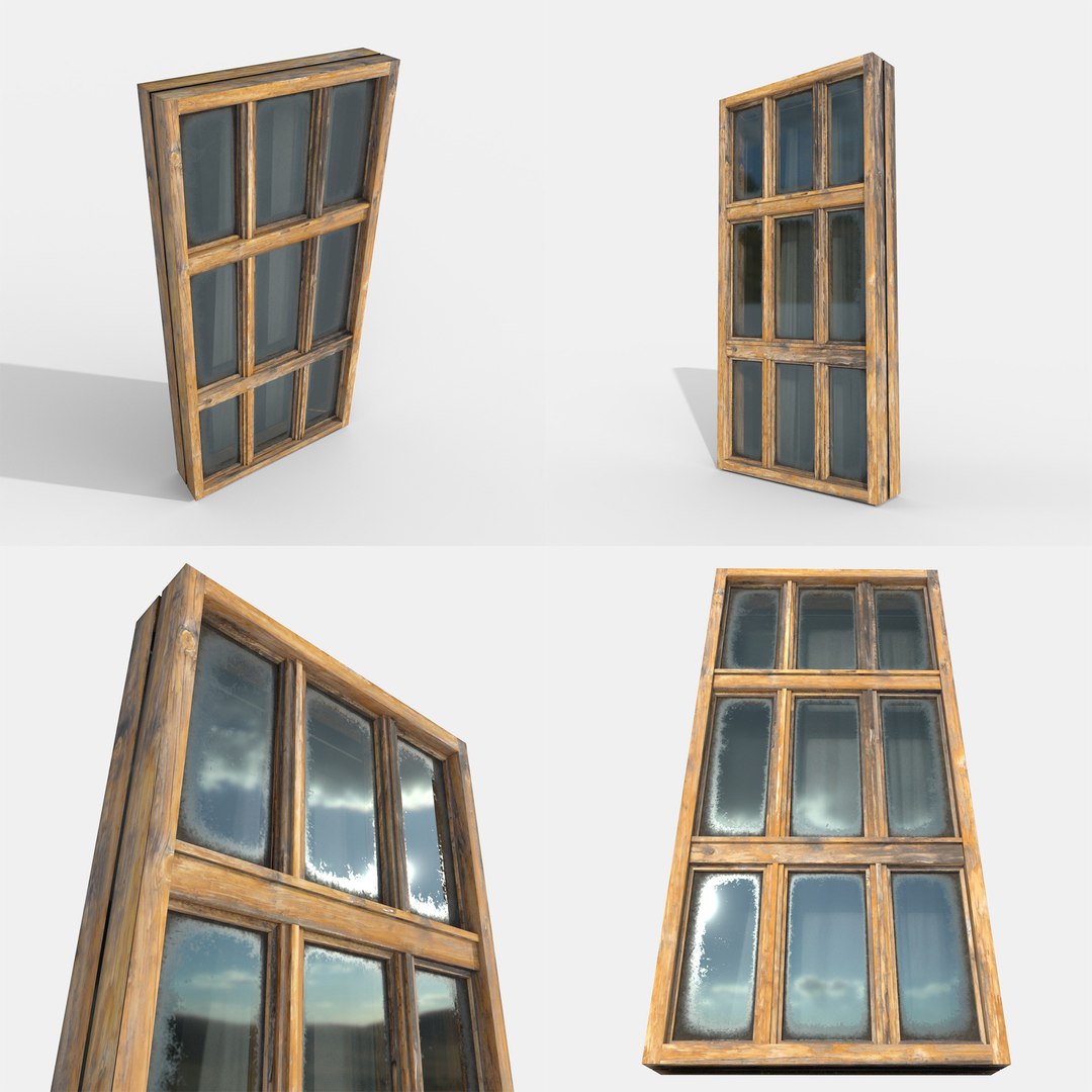 4 Windows Different Pbr 3D Model - TurboSquid 1669415