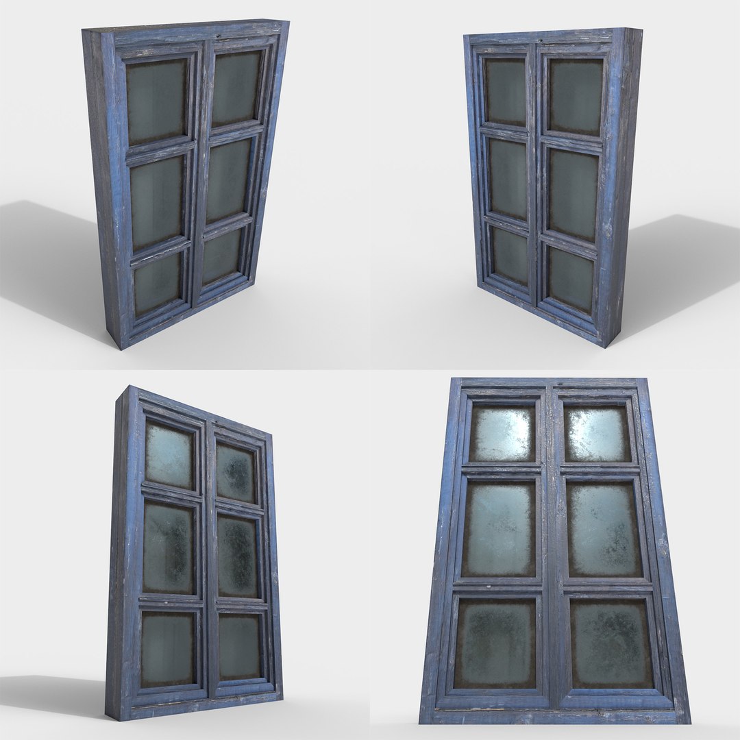 4 Windows Different Pbr 3D Model - TurboSquid 1669415
