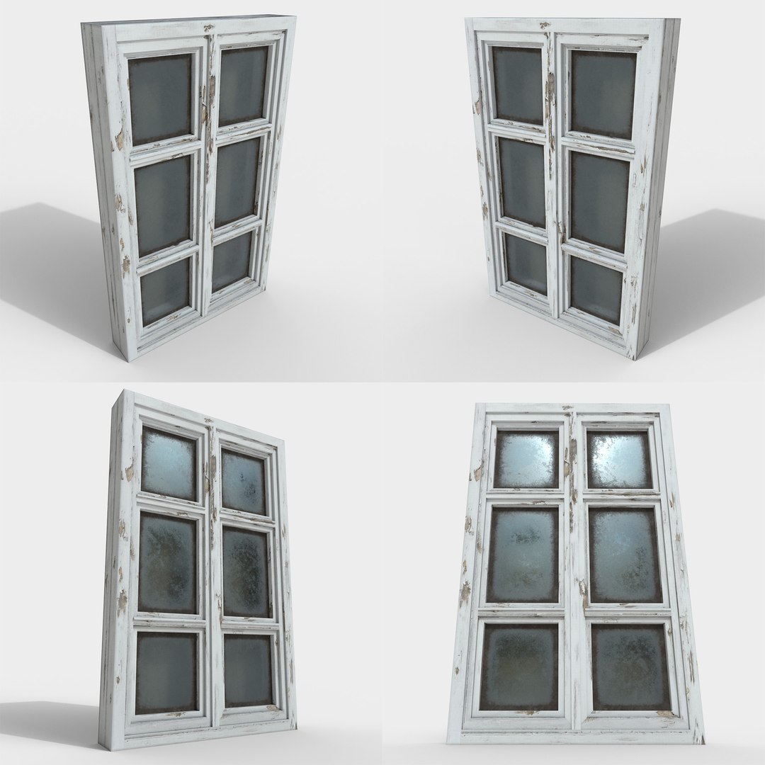 4 windows different pbr 3D model - TurboSquid 1669415