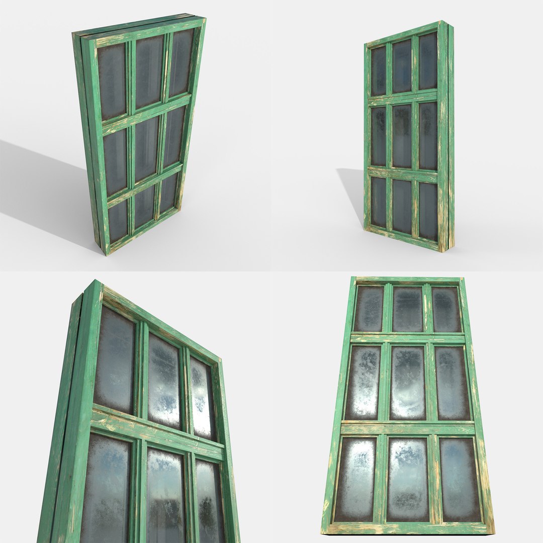 4 Windows Different Pbr 3D Model - TurboSquid 1669415
