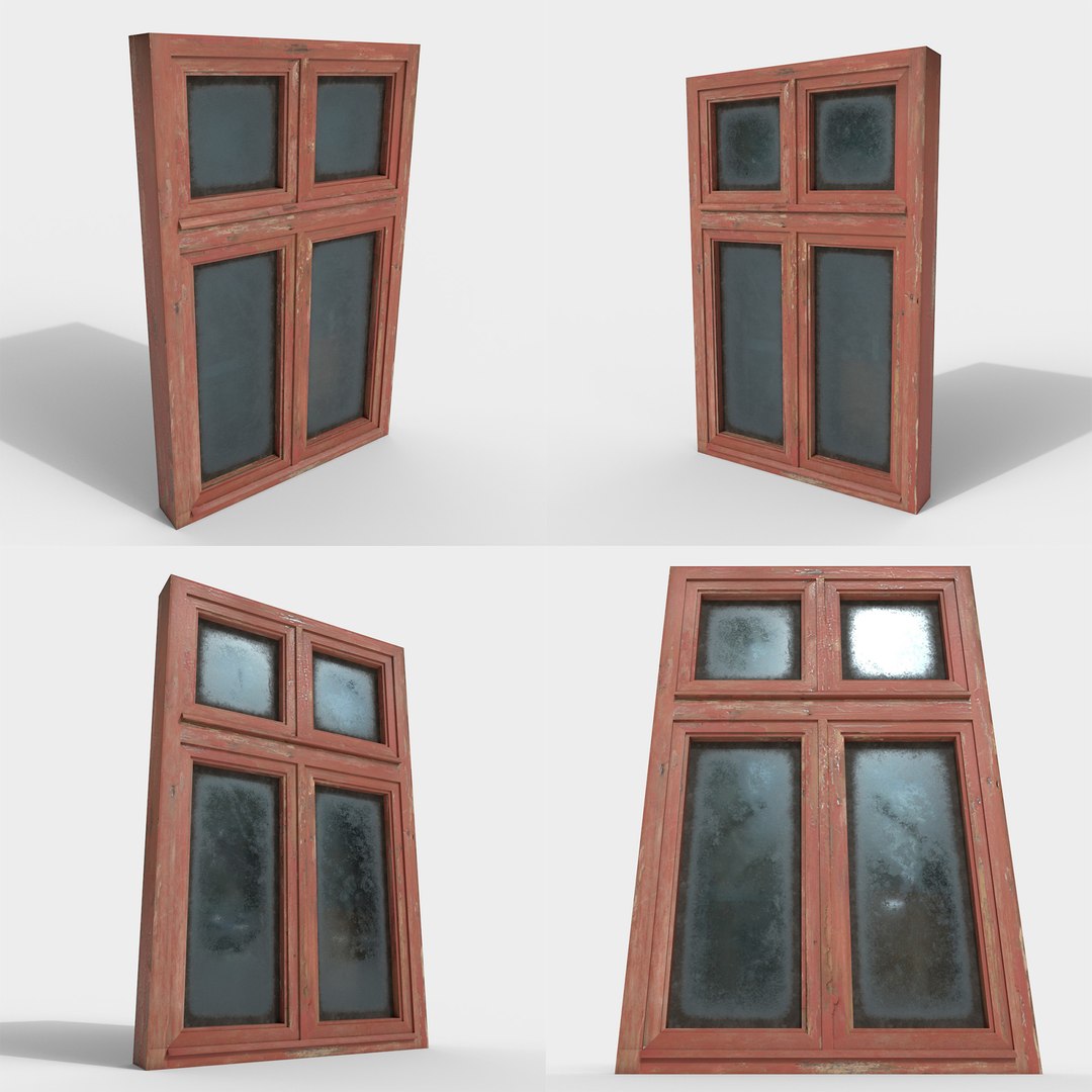 4 Windows Different Pbr 3D Model - TurboSquid 1669415