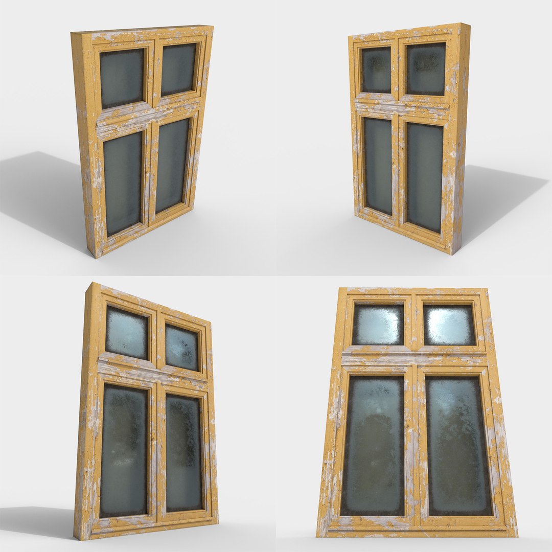 4 Windows Different Pbr 3D Model - TurboSquid 1669415