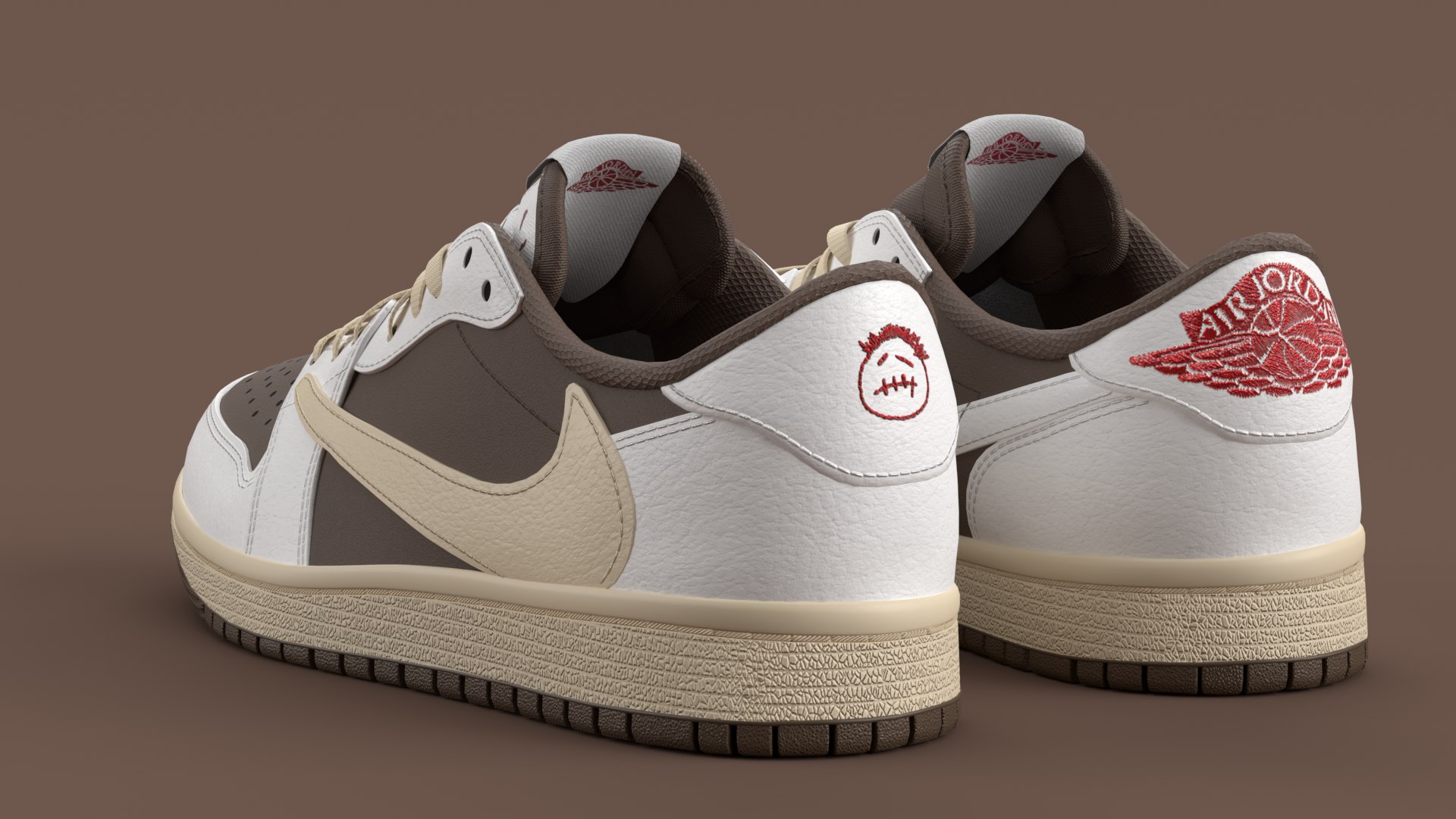 3D Fragment X Air Jordan Reverse Mocha - TurboSquid 2307399