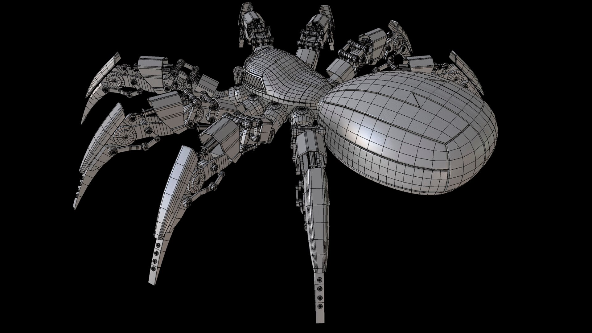 3d spider bot robot