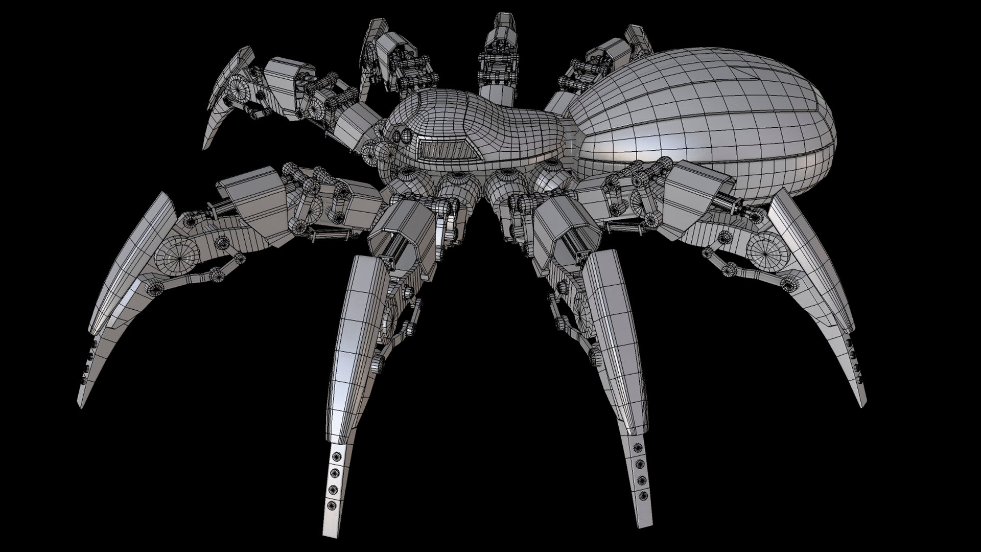 3d spider bot robot