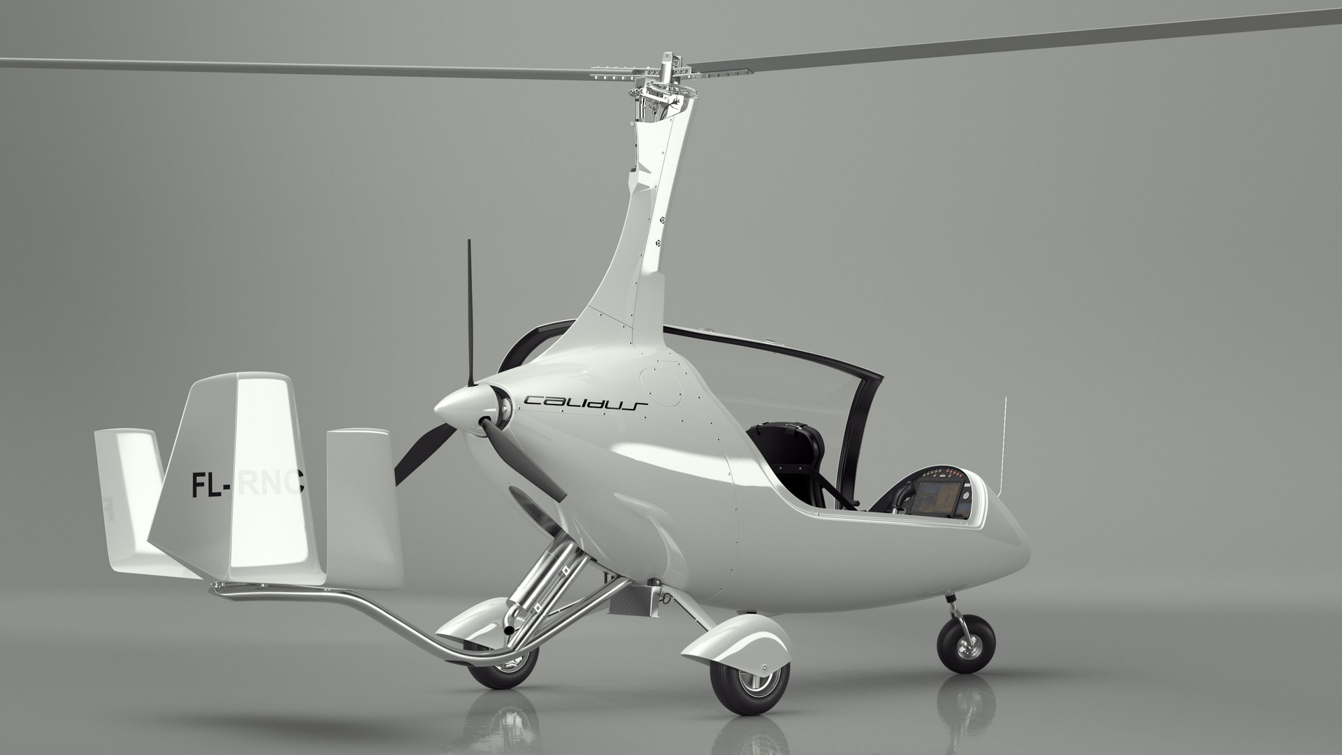 Gyroplane Calidus 912 White Rigged 3D - TurboSquid 2215486