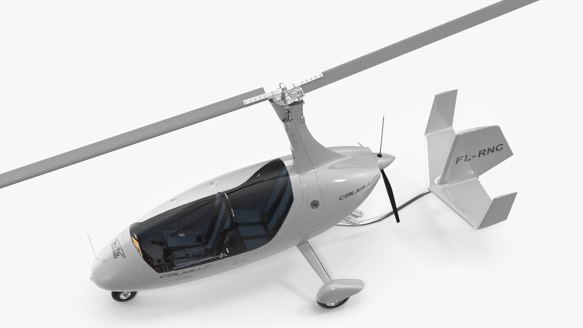Gyroplane Calidus 912 White Rigged 3D - TurboSquid 2215486