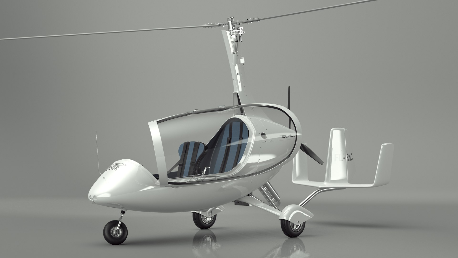 Gyroplane Calidus 912 White Rigged 3D - TurboSquid 2215486