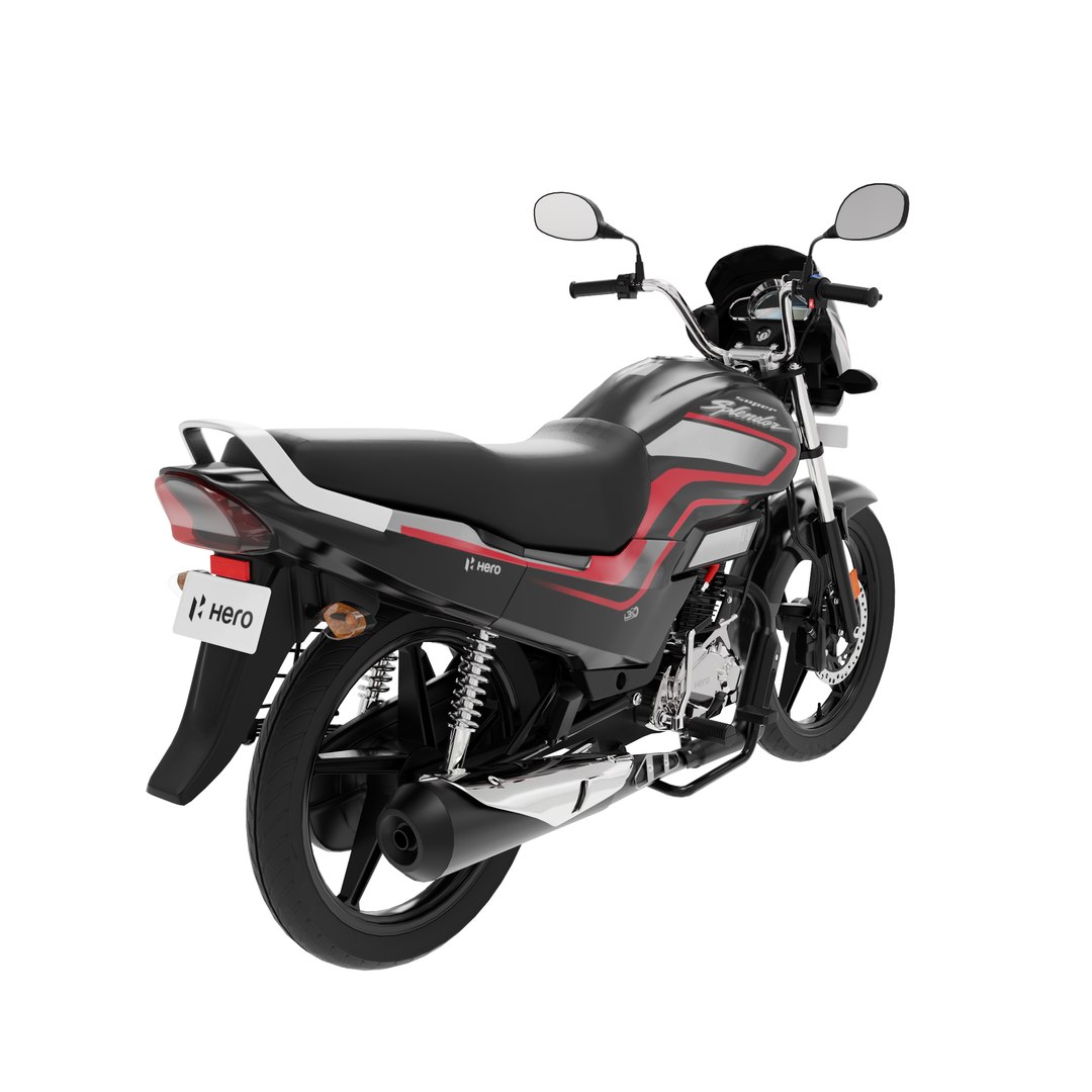 Hero Super Splendor 3D Model - TurboSquid 2225212