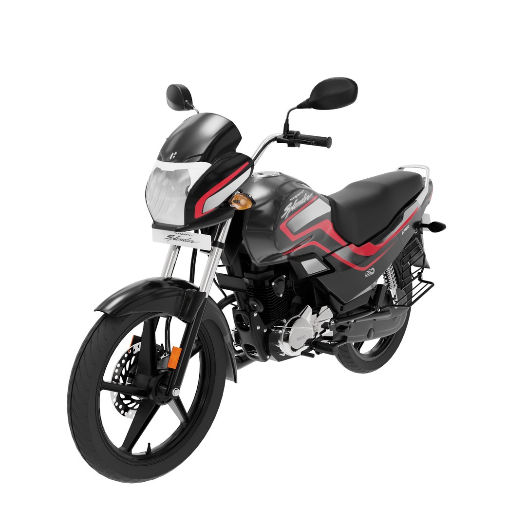 Hero Super Splendor 3D Model - TurboSquid 2225212