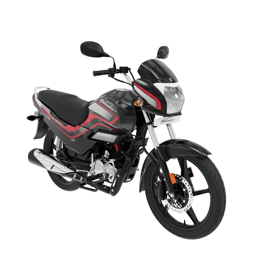 Hero Super Splendor 3D Model - TurboSquid 2225212