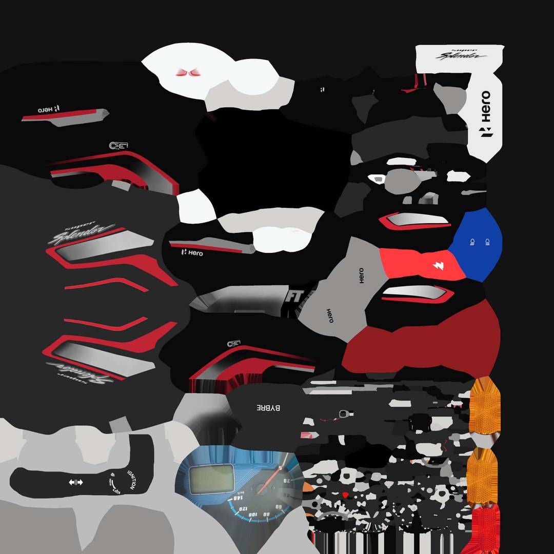 Hero Super Splendor 3D Model - TurboSquid 2225212