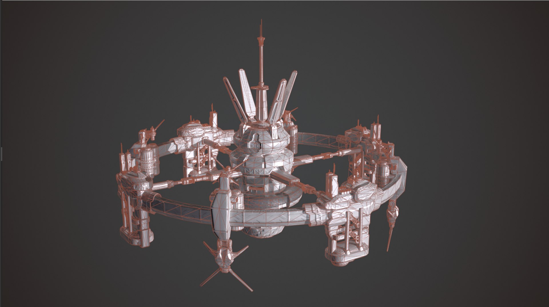 3D Space Station Orbital-Star 1 Model - TurboSquid 1747940