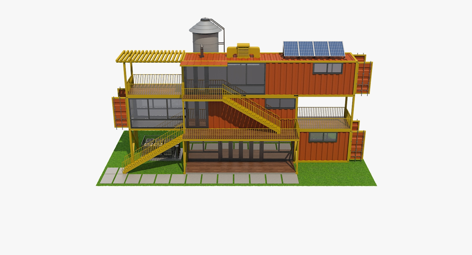 House Container 3D Model - TurboSquid 1161707