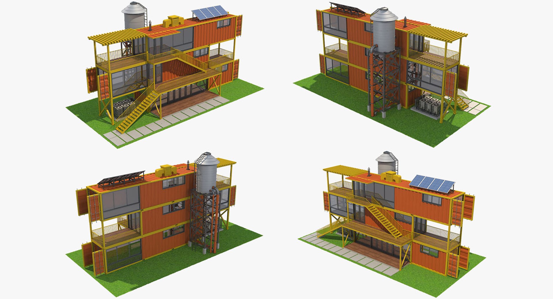 House Container 3D Model - TurboSquid 1161707