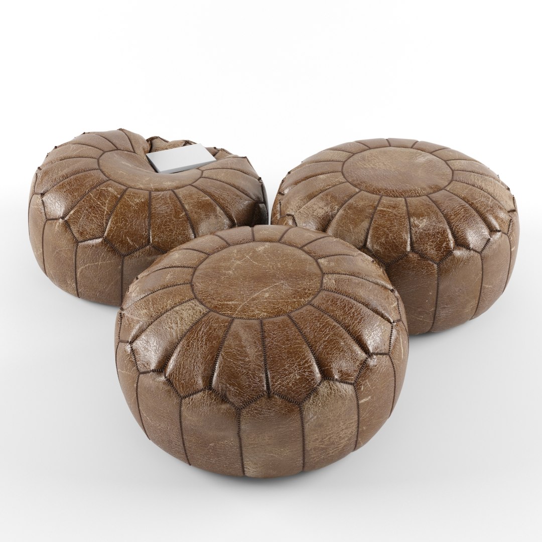3dsmax Pouffes Design
