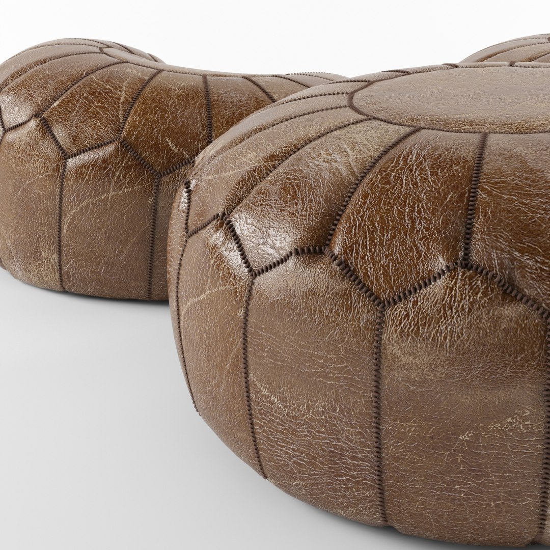 3dsmax Pouffes Design