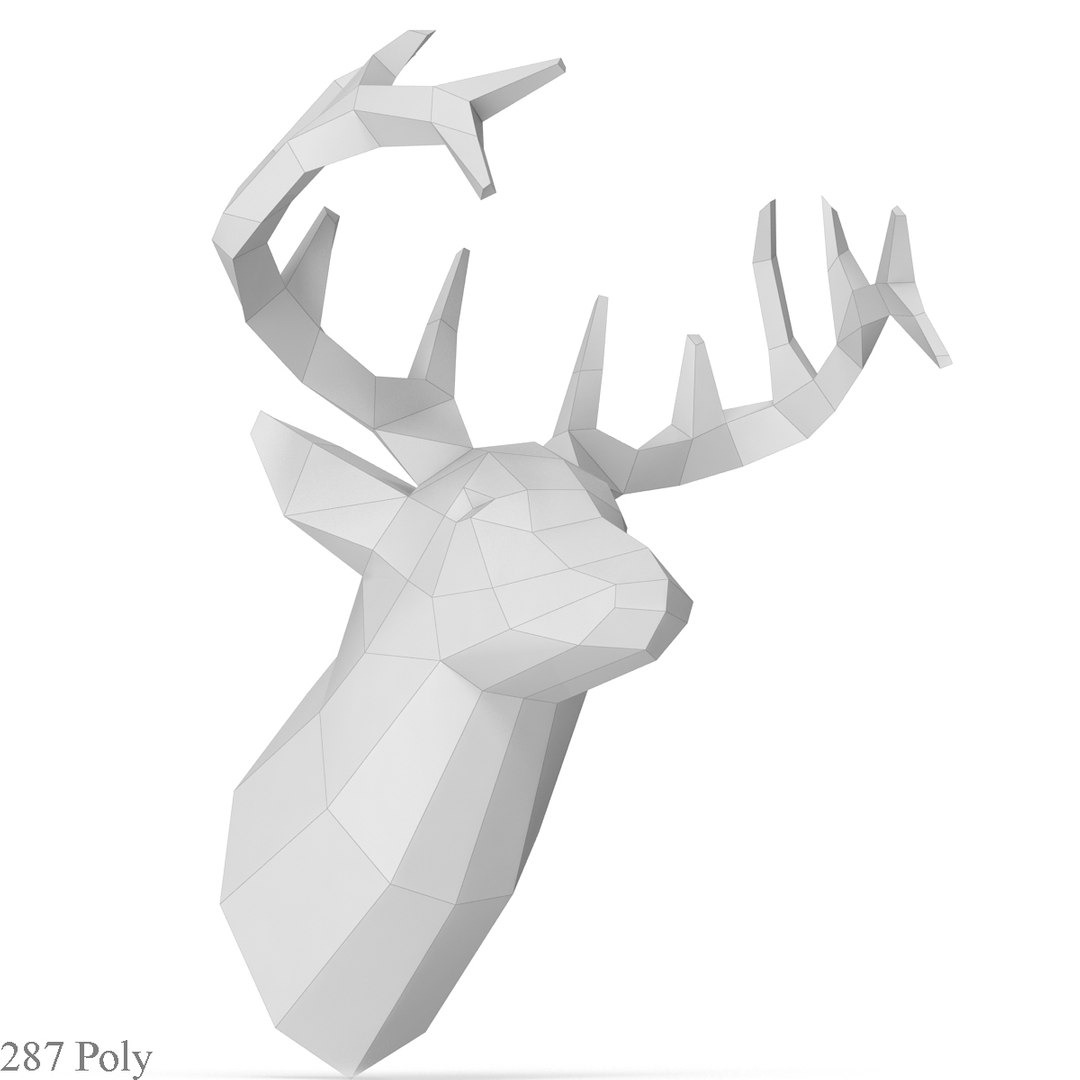3d Model Paper Deer