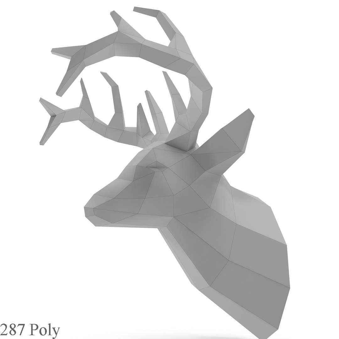 3d Model Paper Deer