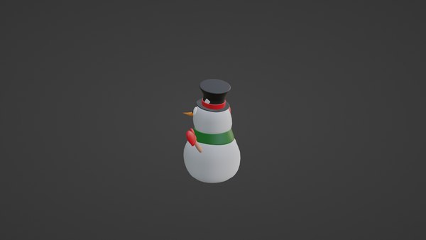 Low poly snowman model 3D model - TurboSquid 1990317