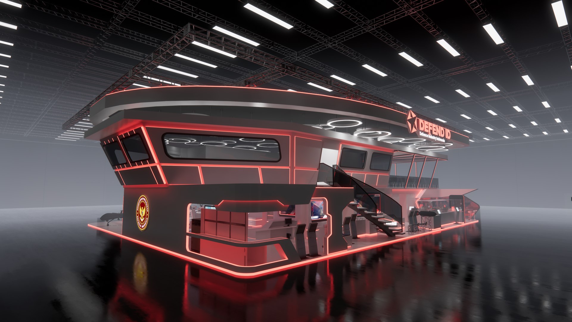 Booth Exhibition Indo Defence Double Deck 24x25m 3D Model - TurboSquid ...