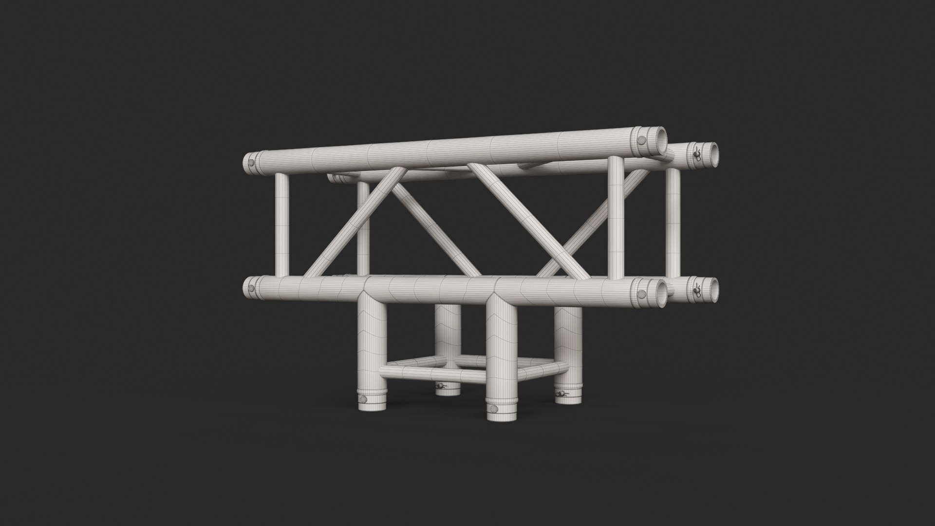 Square Truss Straight A 30D K3 3D Model - TurboSquid 2041803