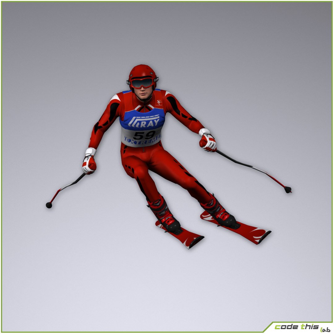 3d Ski Model