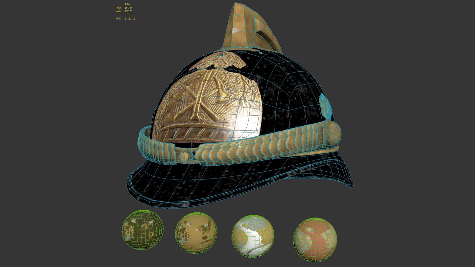 3D Firefighter Helmet Model - TurboSquid 2036604